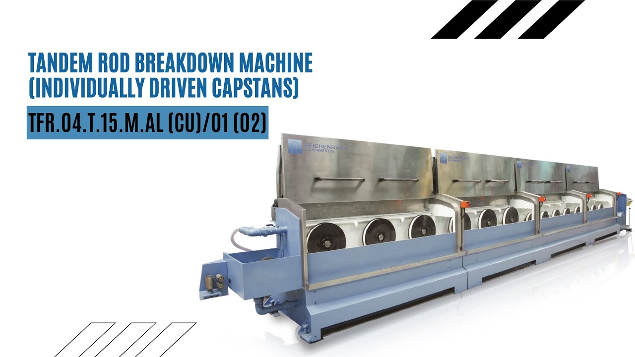 Tandem Rod Breakdown Machine (Individually driven capstans) - YouTube