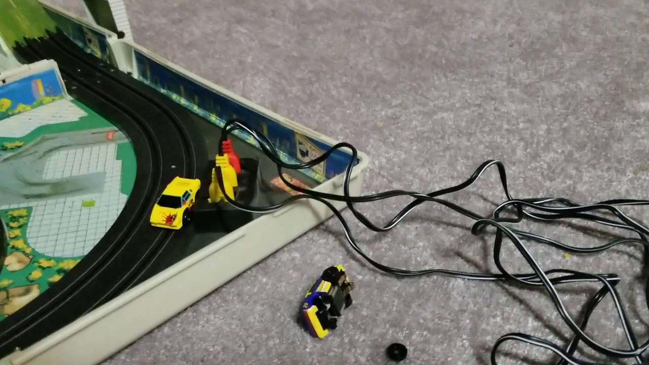 Micro machine slot car Track Part 2 - YouTube