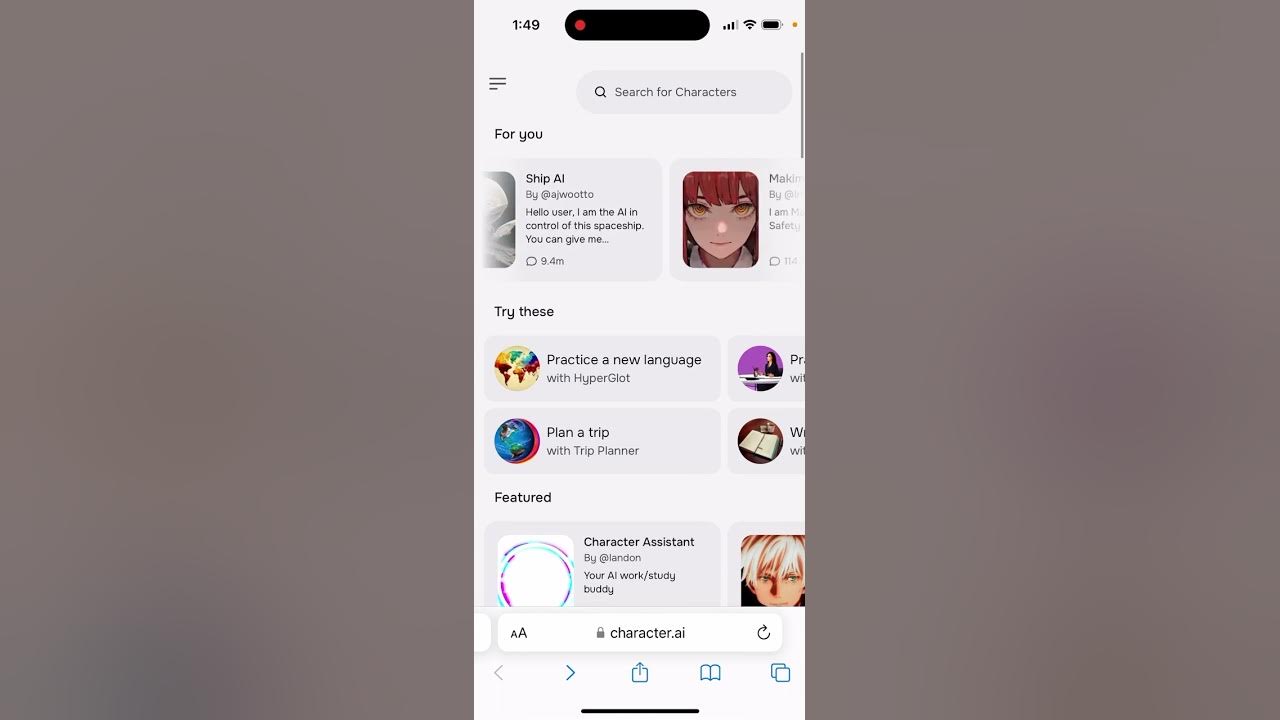 How to use c.ai without logging in? - YouTube