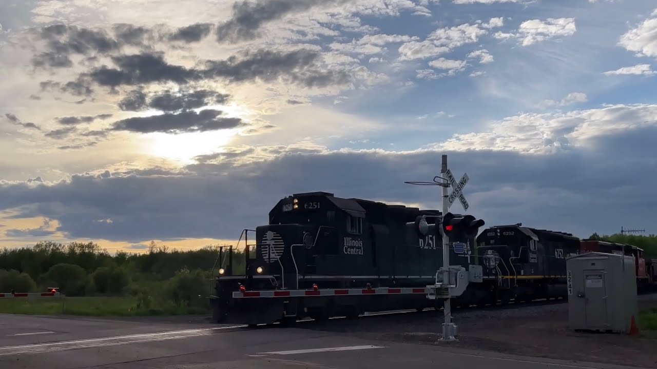 Illinois Central Leads A Southbound Taconite train + A Northbound ...