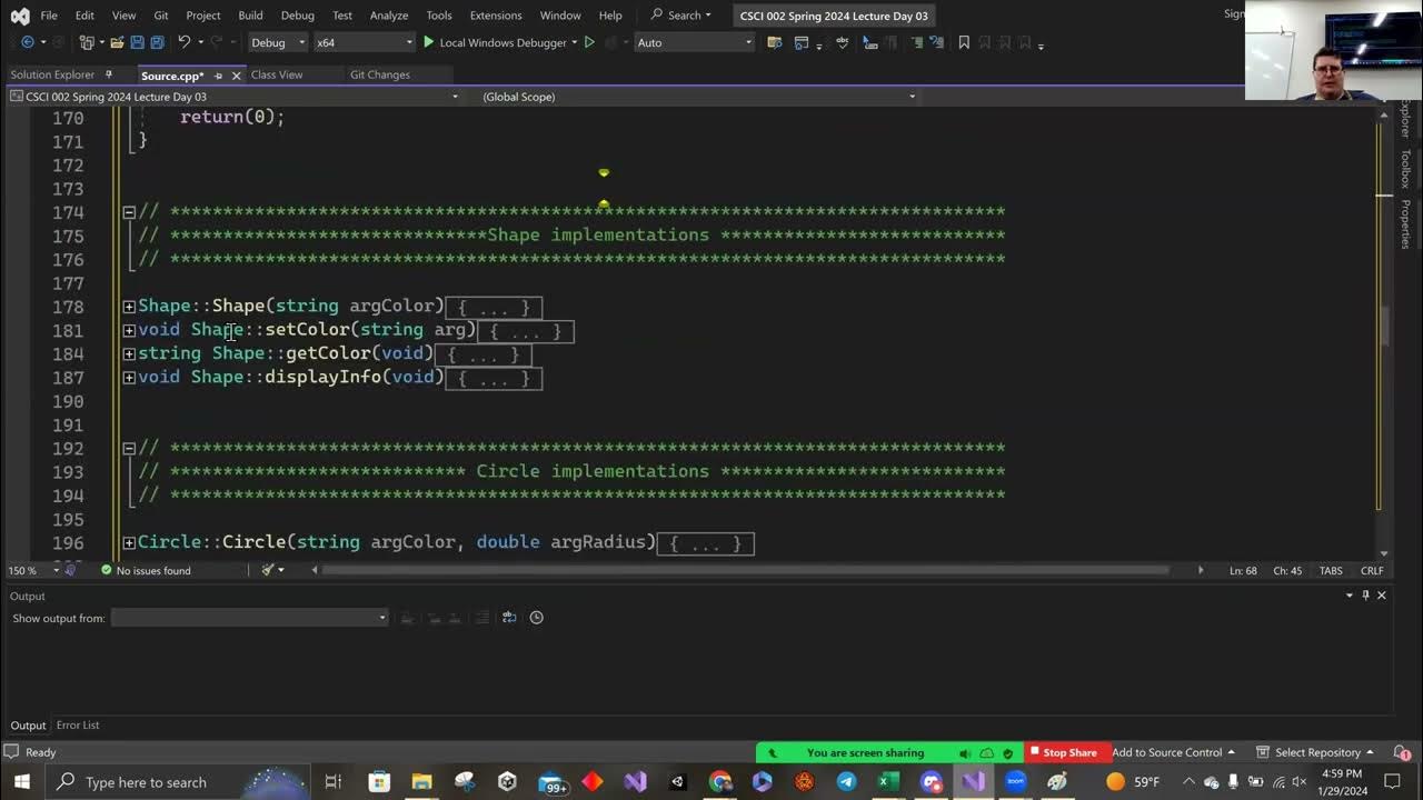 CSCI 002 Programming Methods Spring 2024 Lecture Day 03: Inheritance and Polymorphism - YouTube