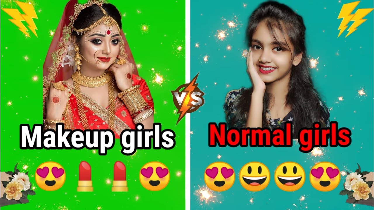 Makeup girls vs Normal girls 💄🤩|| Makeup girls dress vs Normal girls ...