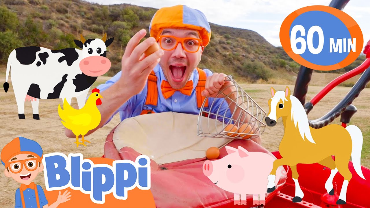 Blippi on Old MacDonalds Farm! | Blippi 1 HOUR Compilation | Home ...