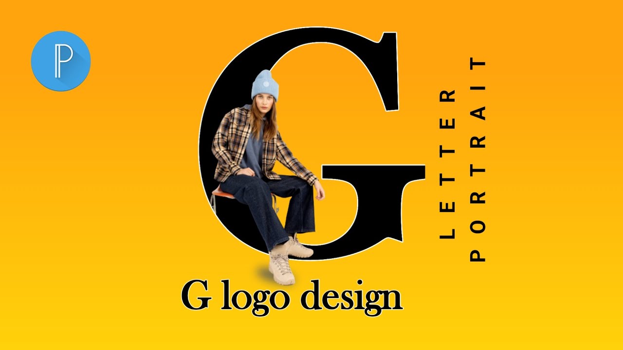 Letter (G) Portrait Design Tutorial in Pixellab Create a Stunning ...