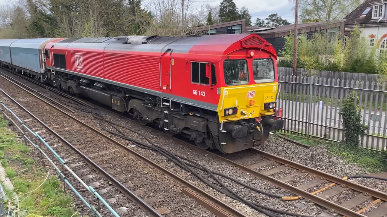 Class 66 | 66143 | Awesome Tones | DB Cargo UK - YouTube