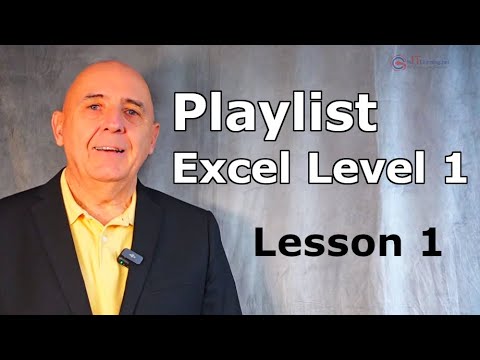 Excel Level One Course Lesson One - YouTube