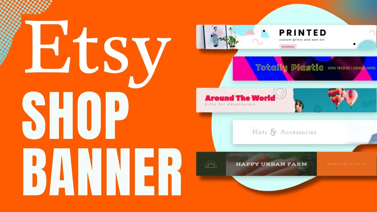 How To Create Etsy Shop Banner - Tutorial For Beginners - YouTube