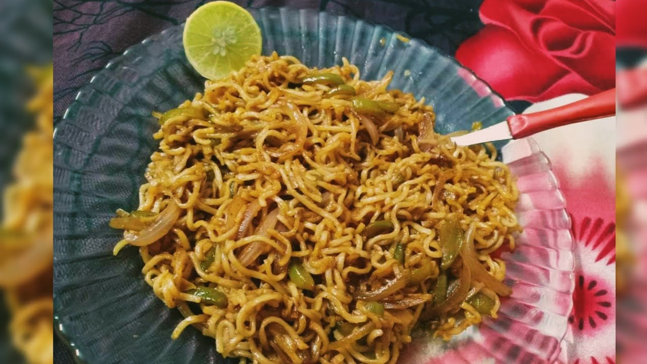 Chowmein style Maggi| Homemade|Maggi|Easy to make|Spicy|| - YouTube