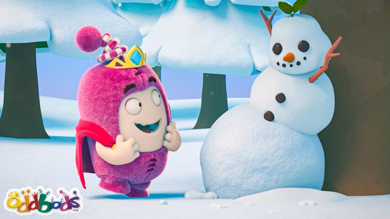 Snow Friend | Oddbods | Funny Christmas Cartoons for Kids - YouTube