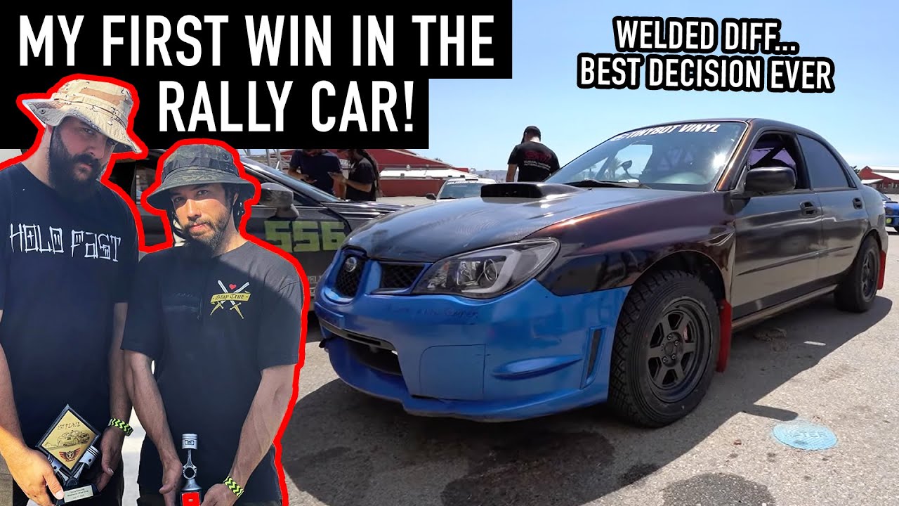 MY FIRST WIN IN THE WRX RALLY CAR! WELDED DIFF FTW!!! - YouTube