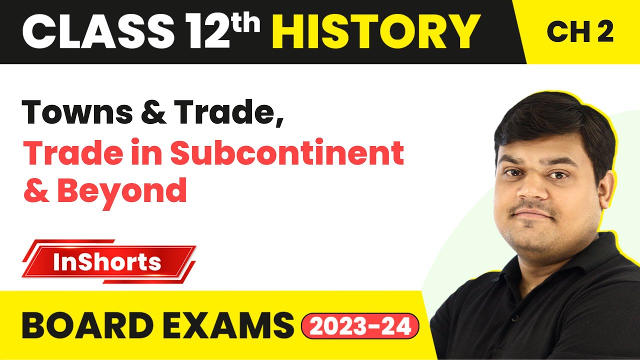 Towns & Trade, Trade in Subcontinent & Beyond | Class 12 History ...