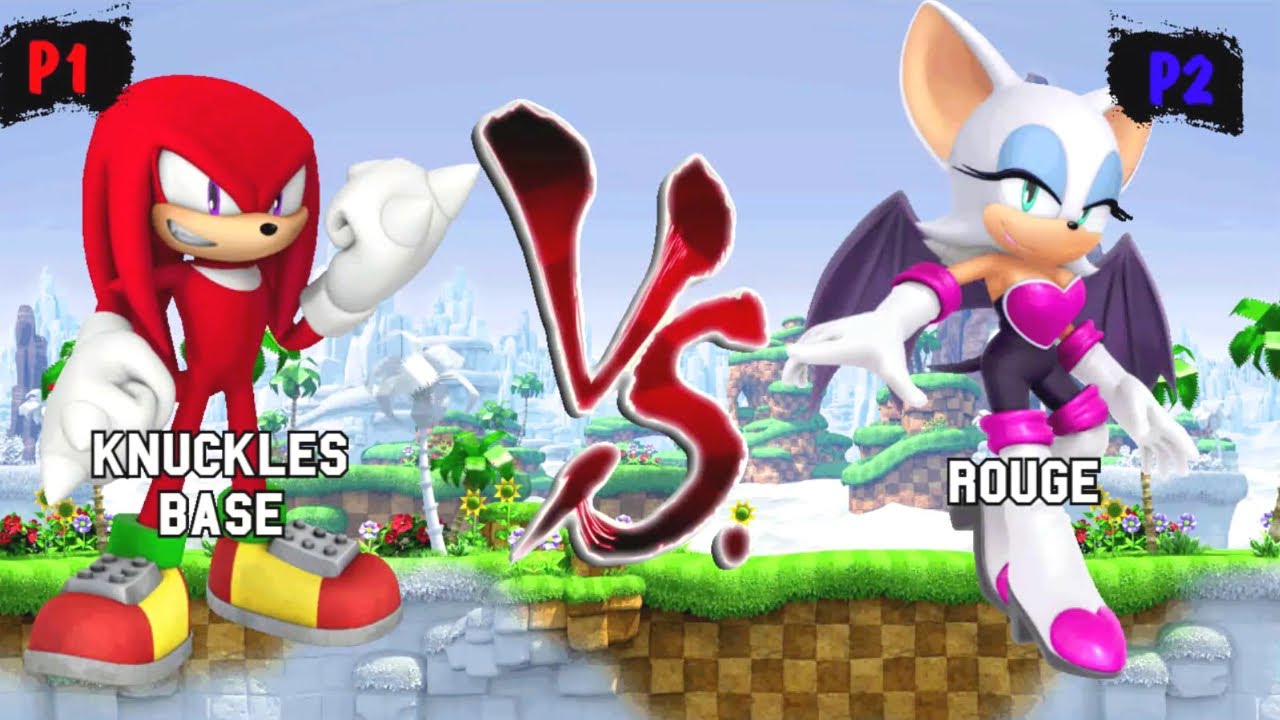 Knuckles VS Rouge I Sonic Battle JUS MUGEN v3 - YouTube