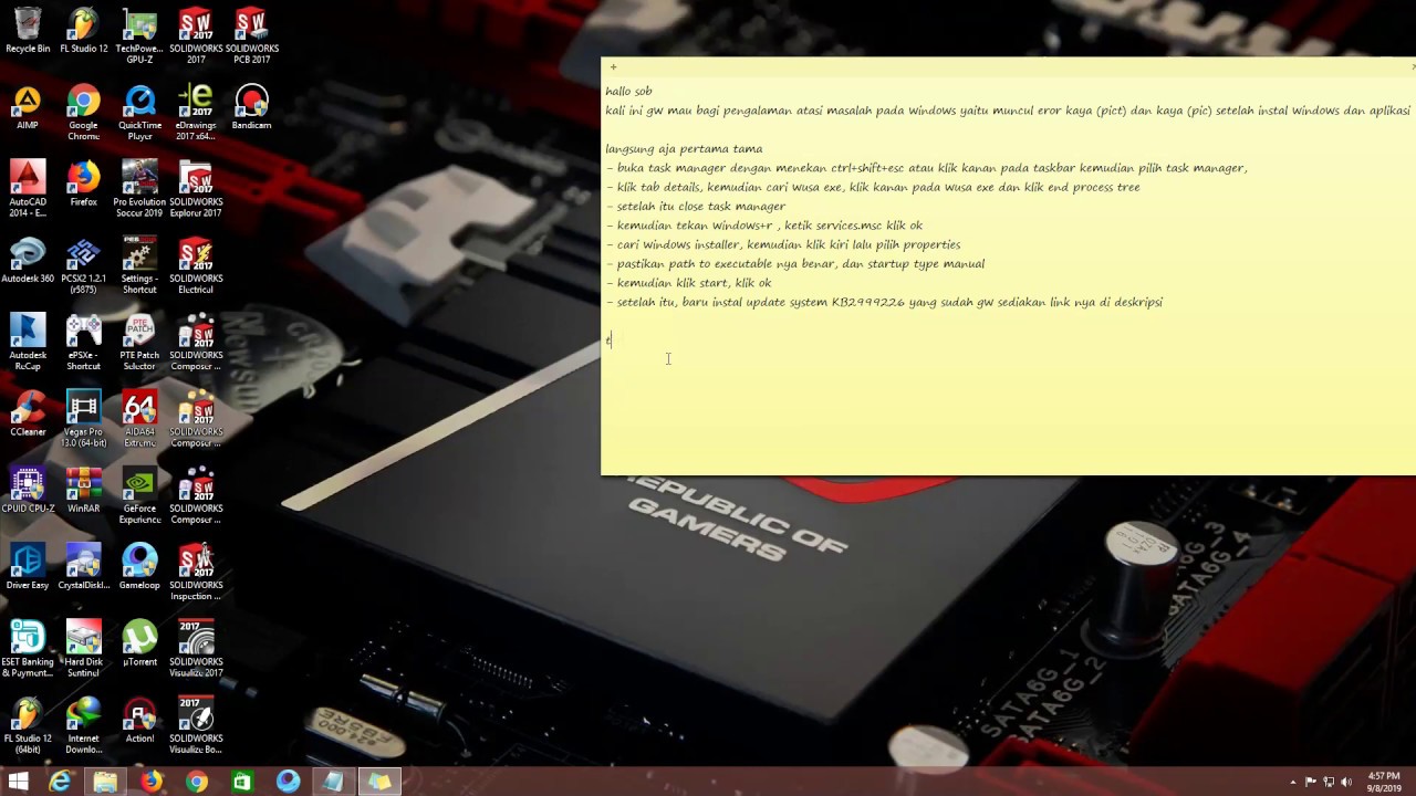 Update Offline Semua Windows KB2999226 Wusa exe YouTube