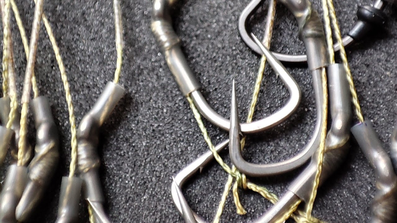 Rig making... Nash twister hooks! - YouTube