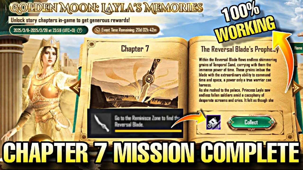 THE REVERSAL BLADE PROPHECY MISSION PUBG | GOLDEN MOON LAYLA MEMORIES ...