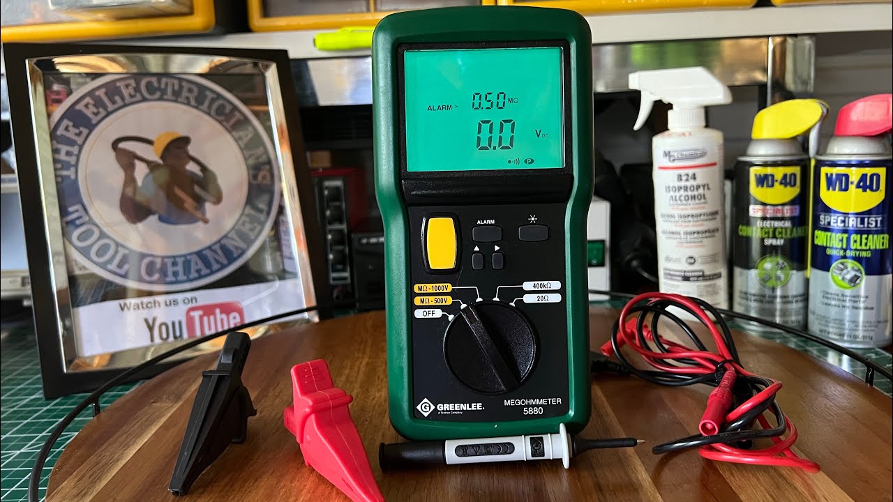 GREENLEE Megohmmeter Model 5880 w/ Alarm Feature - YouTube
