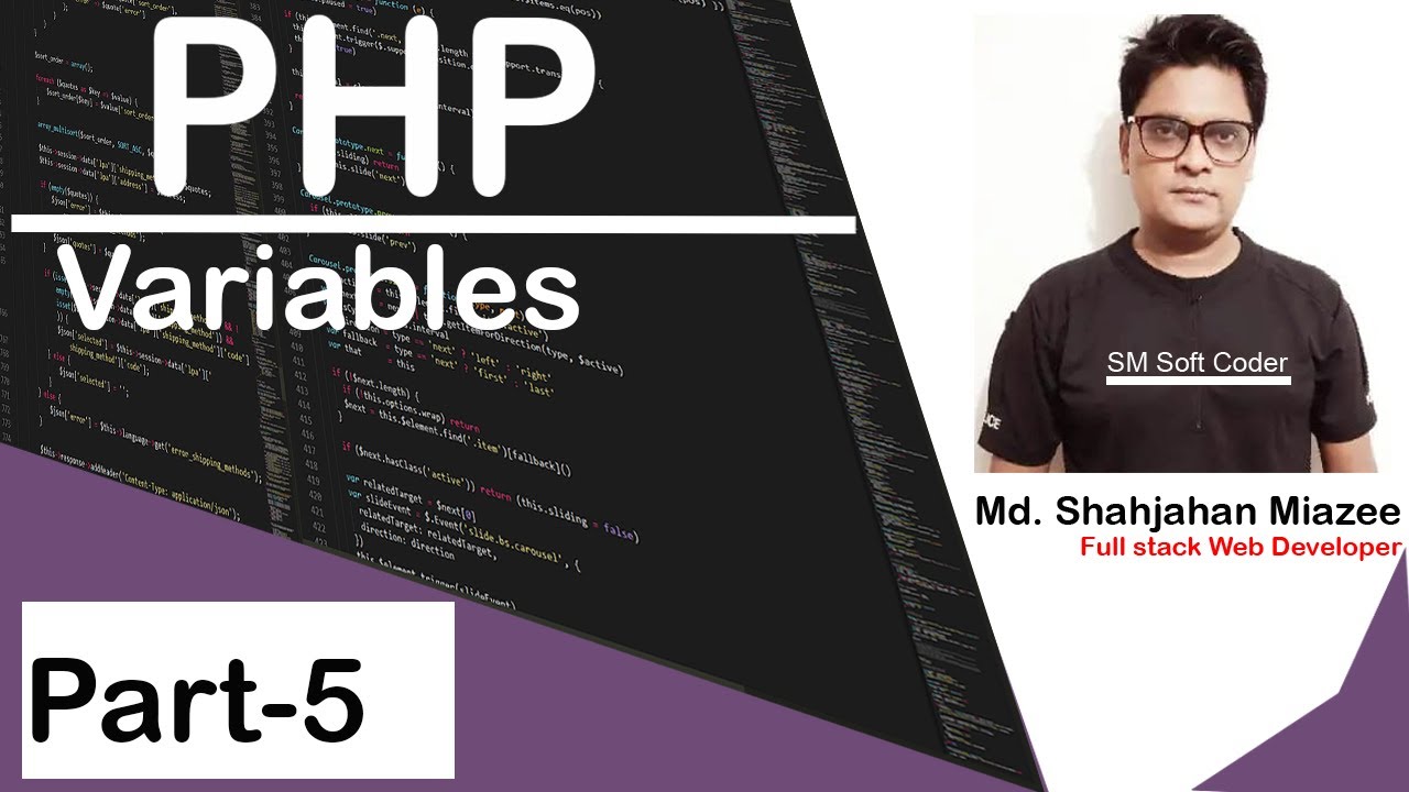 Php Variables Web Design And Development Bangla Tutorial Part 5 Youtube 0249