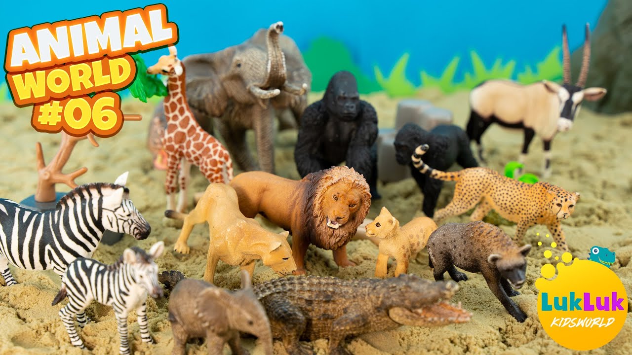 African Animals For Toddlers | Lion Elephant and more for Kids - YouTube
