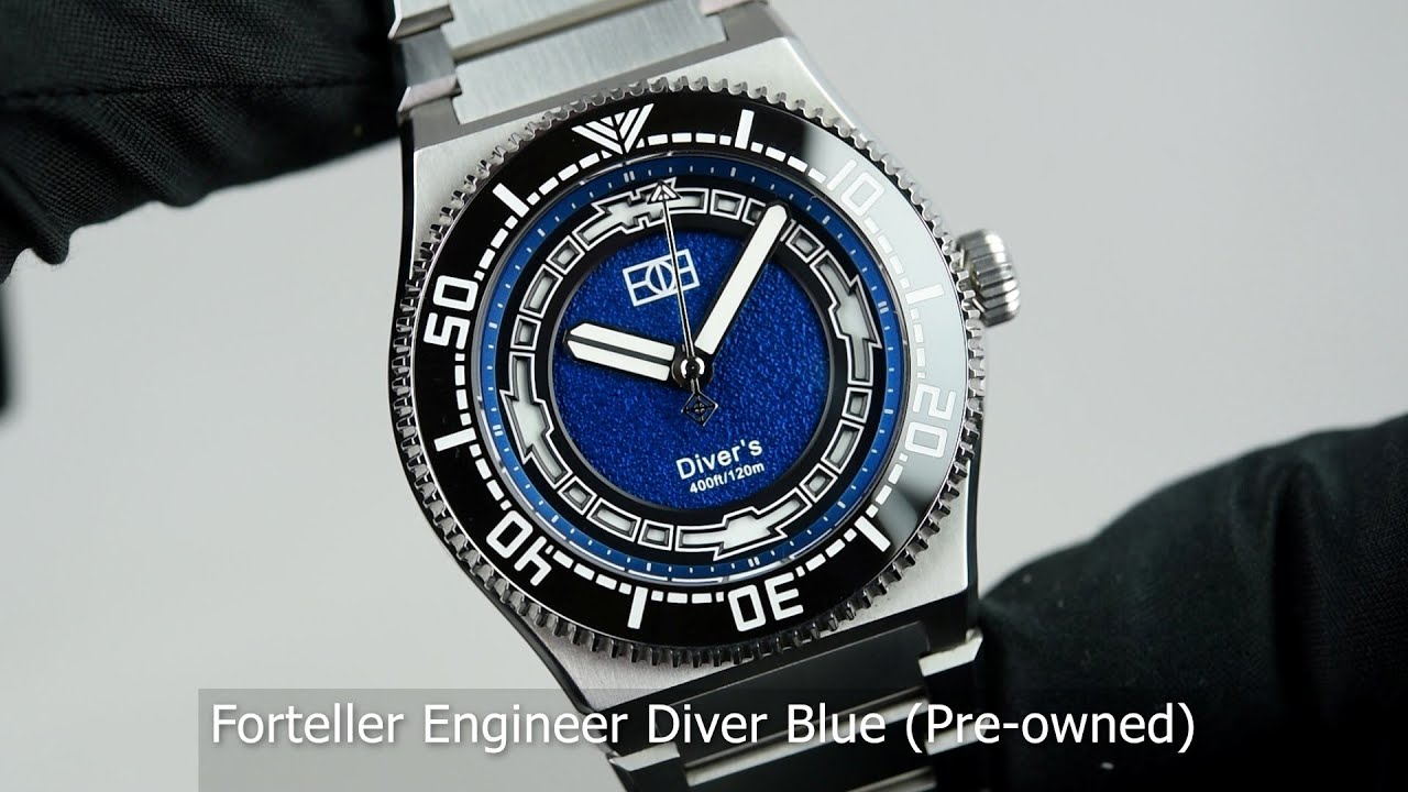 Forteller Engineer Diver Blue (Pre-owned) - YouTube