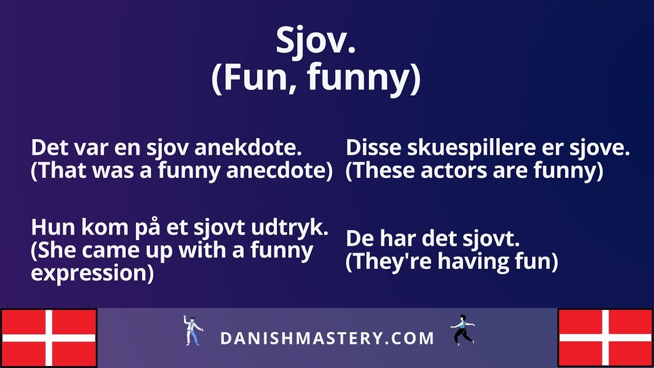 Learn Danish Adjectives with Examples! Part 2 of 2 (Improved 2022 ...