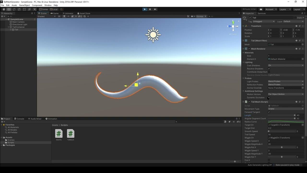 Tail Mesh Generator [Unity] [GitHub] - YouTube