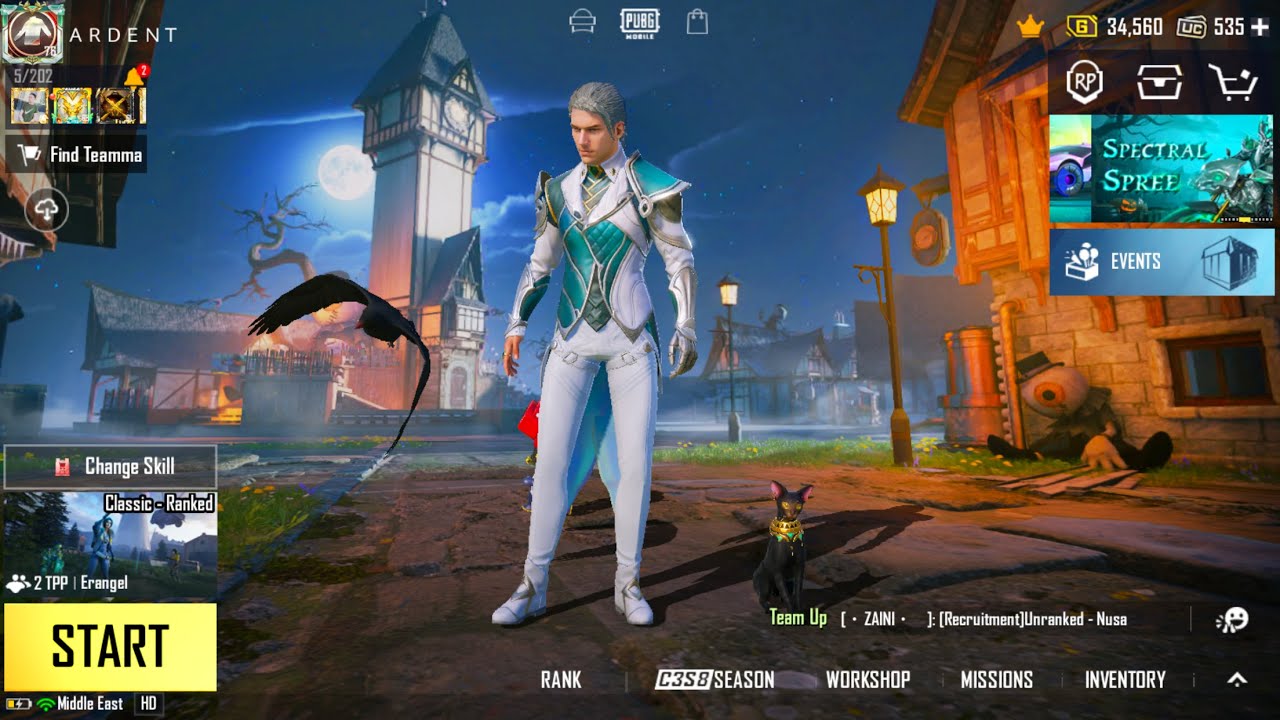 Collecting Strange Town Lobby Background Theme In PUBG Mobile - YouTube