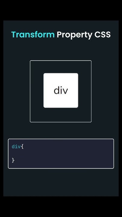 Transform Property Css Css Property Html Csscss3htmltutorial Coding Cod Shortvideoshorts