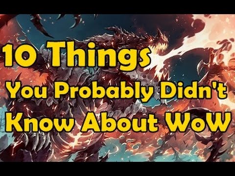 10 Things You Probably Didnt Know About WoW - YouTube