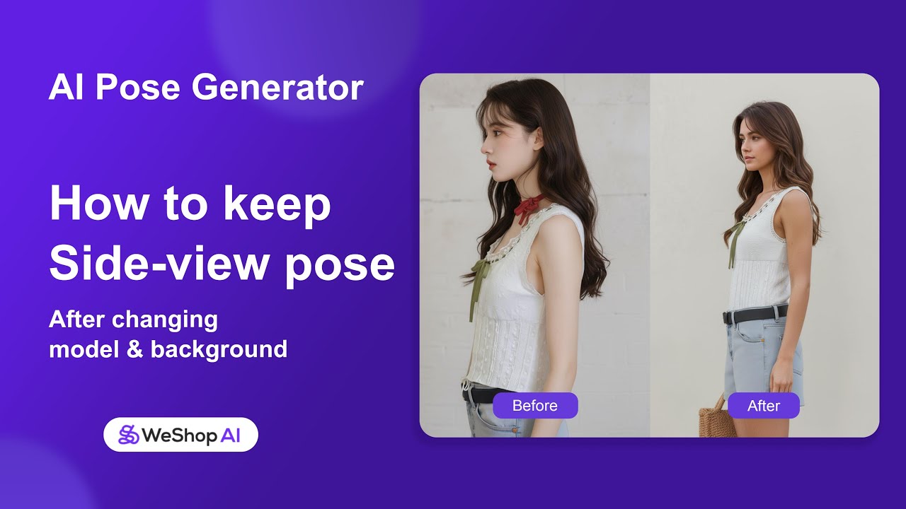 How to Generate Perfect Side View Images with AI Pose | Change Model ...