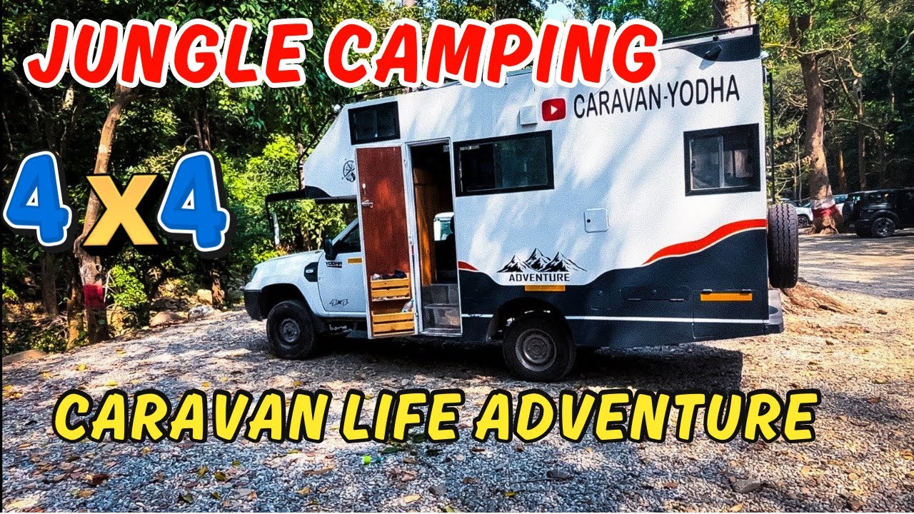 Jungle Camping | Real Adventure | Campervan | Caravan #goa #Campervan # ...