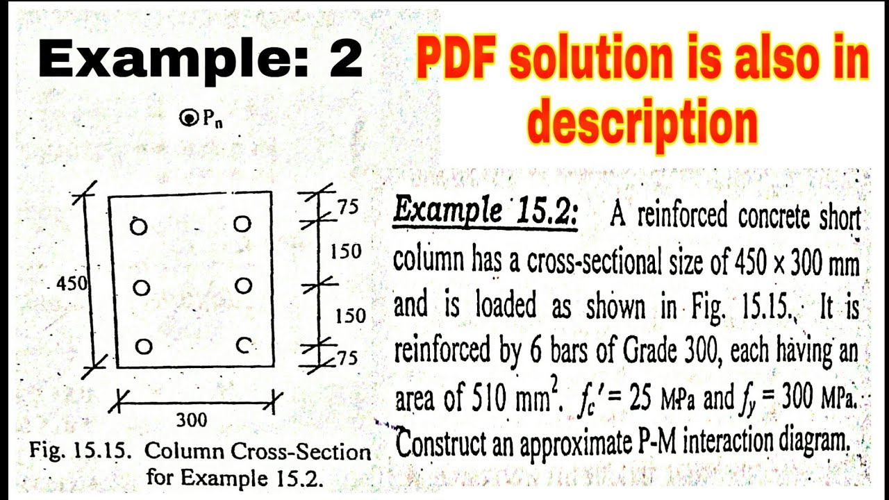 EXAMPLE: 2 ANALYSIS OF RECTANGULAR COLUMNS WITH DIFFERENT LOAD CASES. # ...
