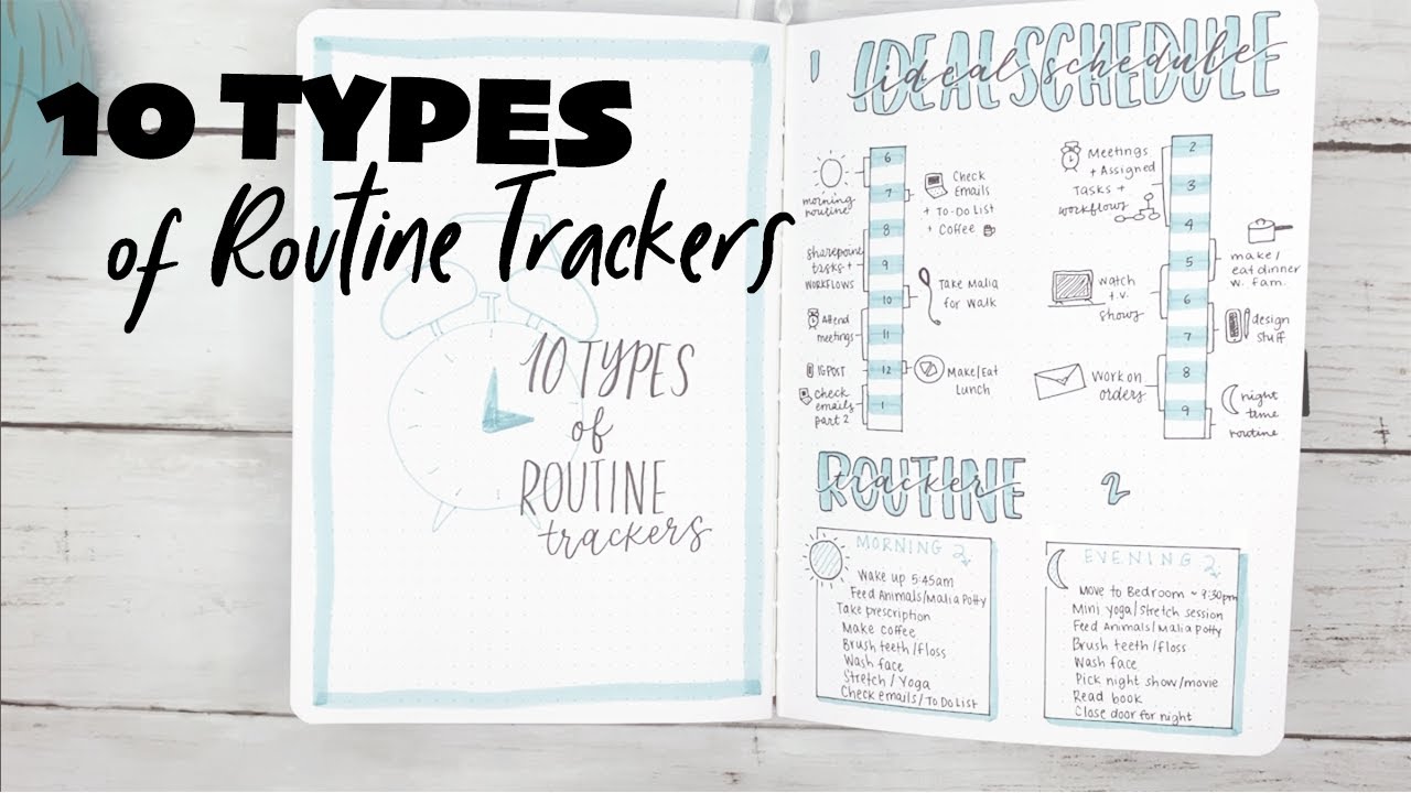 10 Types of Routine Trackers | Creating a Routine When There is A ...