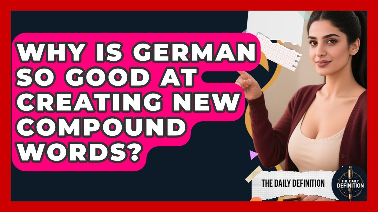 Why Is German So Good At Creating New Compound Words? - The Daily ...