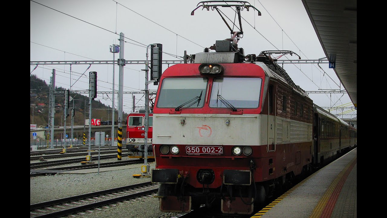 Odjazd 350 002-2 Gorila z EX Tatran z stacji Žilina | RP1 i gwizdek ...