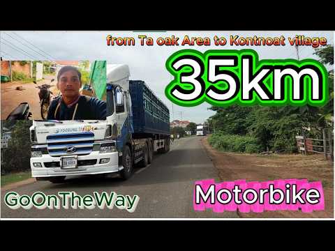 Finished 35km motorbike ride TaOak Area to Kon Tnoat village.🚲 #travel #streetview #adventureseeker