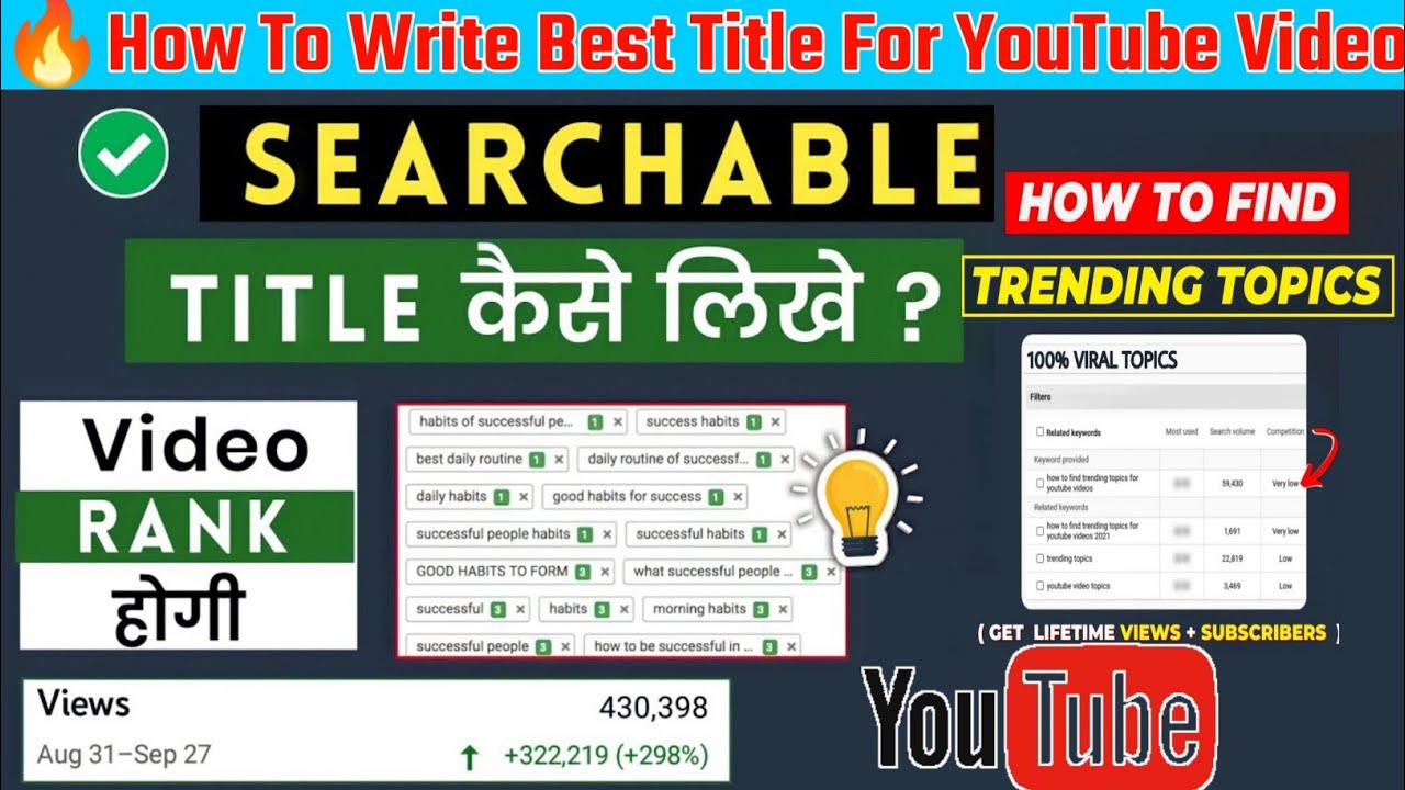 How To Write Best Title For YouTube Video How To Find Best Title For How To Write Best Title For YouTube Video How To Find Best Title For