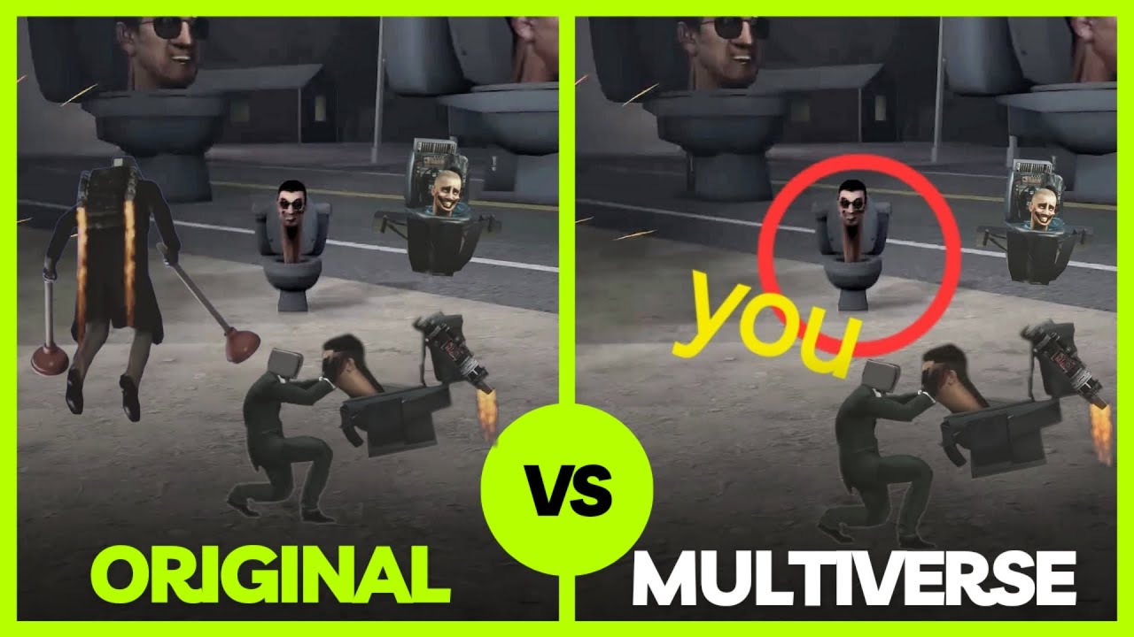 SKIBIDI Original VS Multiverse 31 - YouTube