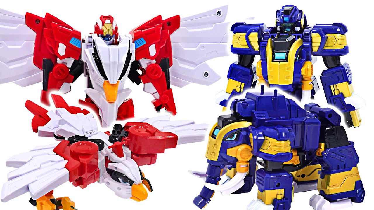 Miniforce Animaltron Hawk, Elie appeared! Transform into hawk and ...