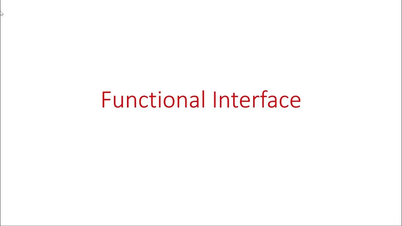 Java8 Series Functional Interface Unlocking The Power Of Functional Programming Youtube