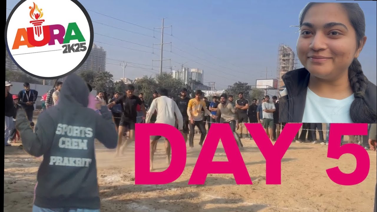 Day 5 l Aura 2025 l Santosh University #ytvideo #medicosstuff #vlog# ...