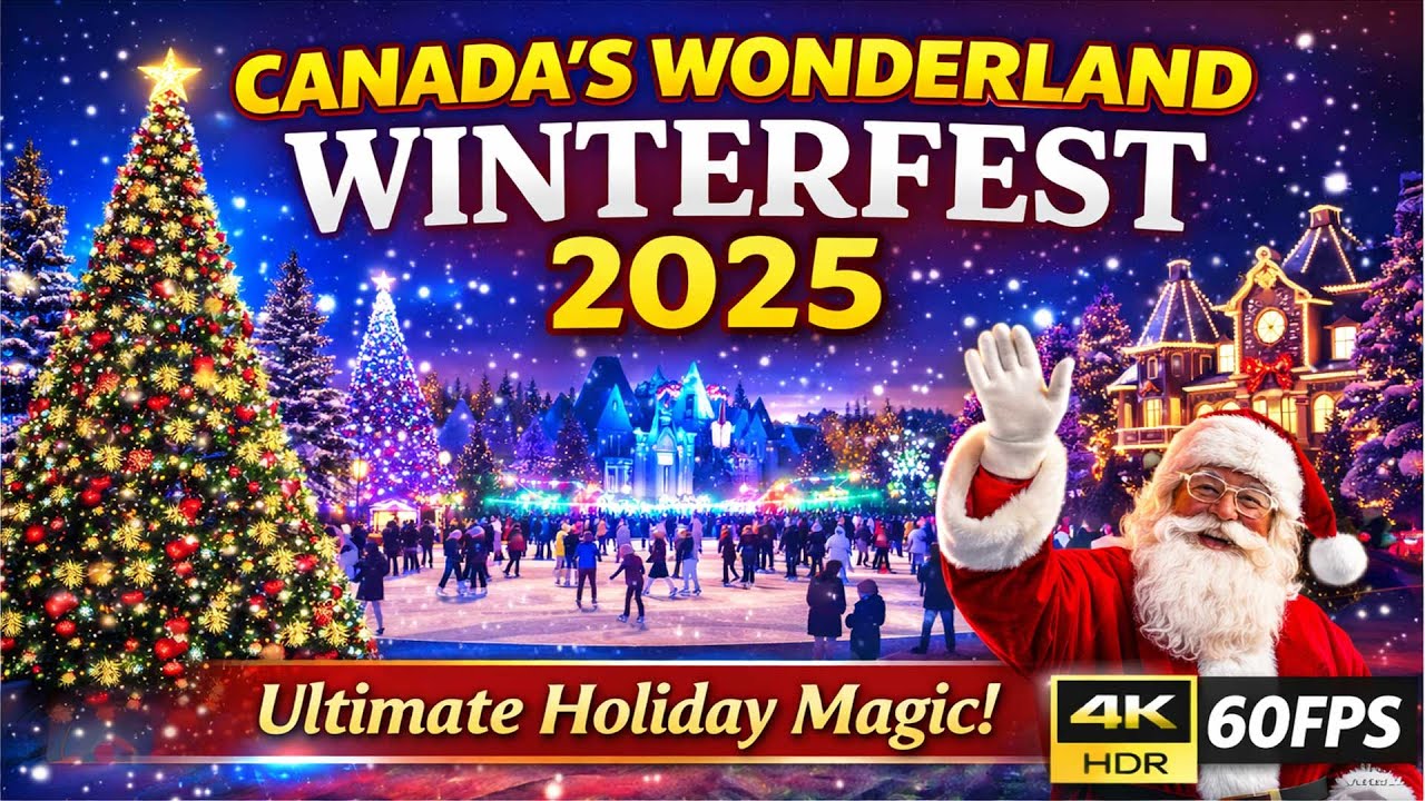 🎄 Canada’s Wonderland WinterFest 2025 | Ultimate Holiday Magic (4K HDR ...
