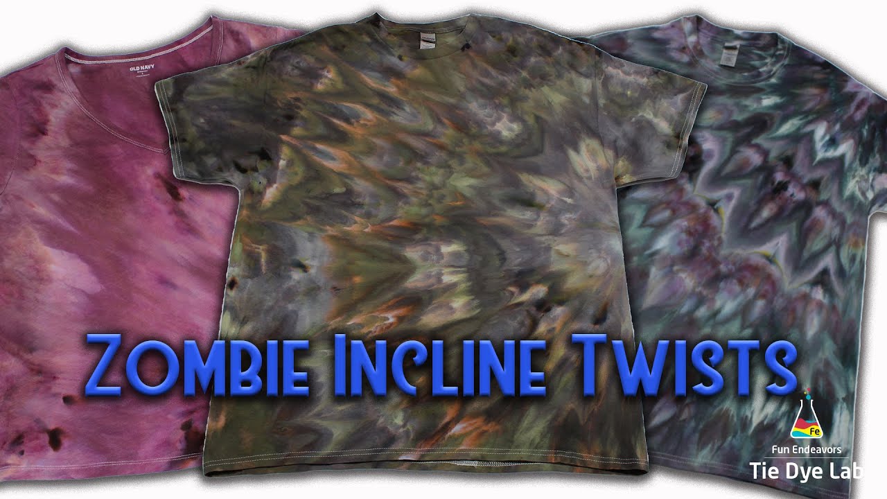 Incline Twist Ice Dyed Tie Dye Shirts Using Dharma's Zombie Colors ...