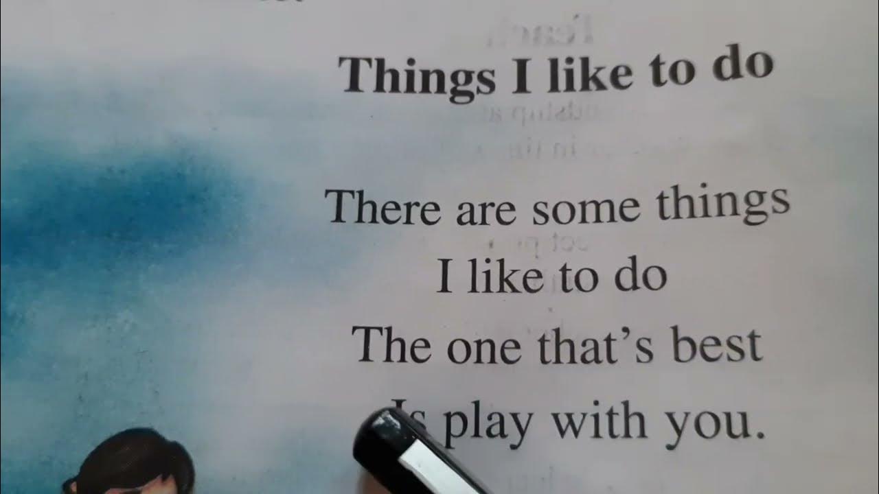 Things I like to do || Class 3 Lesson2 English activities 15 to 18 # ...