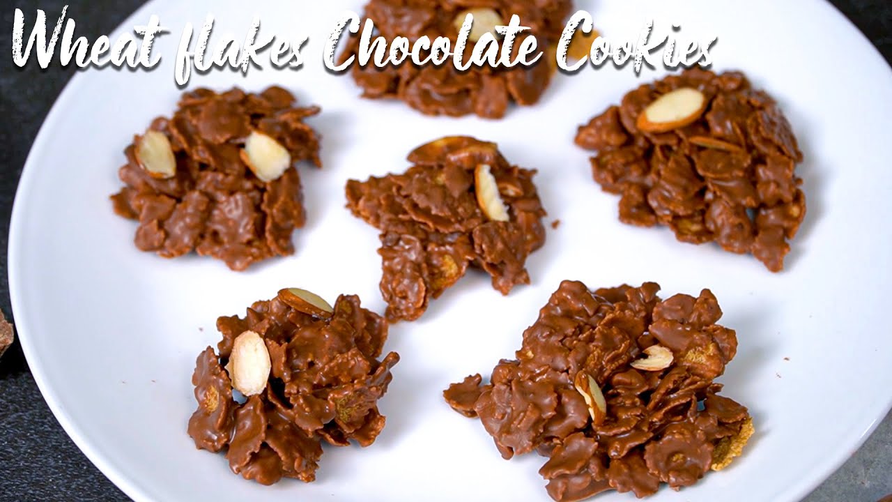Wheat flakes chocolate cookies | Healthy Recipe | Vandita Kitchen - YouTube