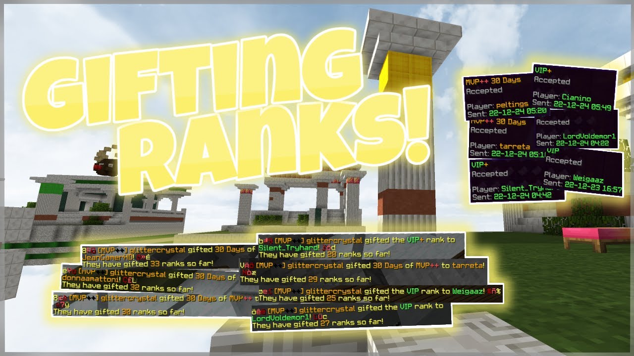 Gifting people RANKS in Hypixel Bedwars! #4 - YouTube