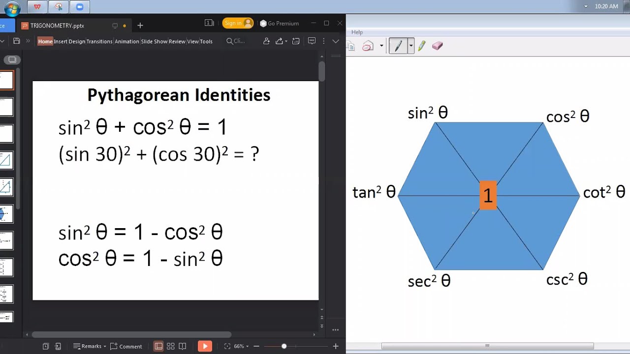 Pythagorean Identities | tan-sin-cos Hexagon | Ser. Lupheht TV - YouTube