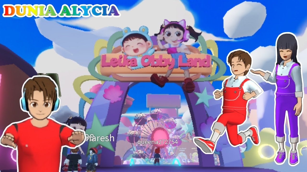 Yuta dan Mio Ikut Bermain di Dunia Leika Obby Land #roblox - YouTube