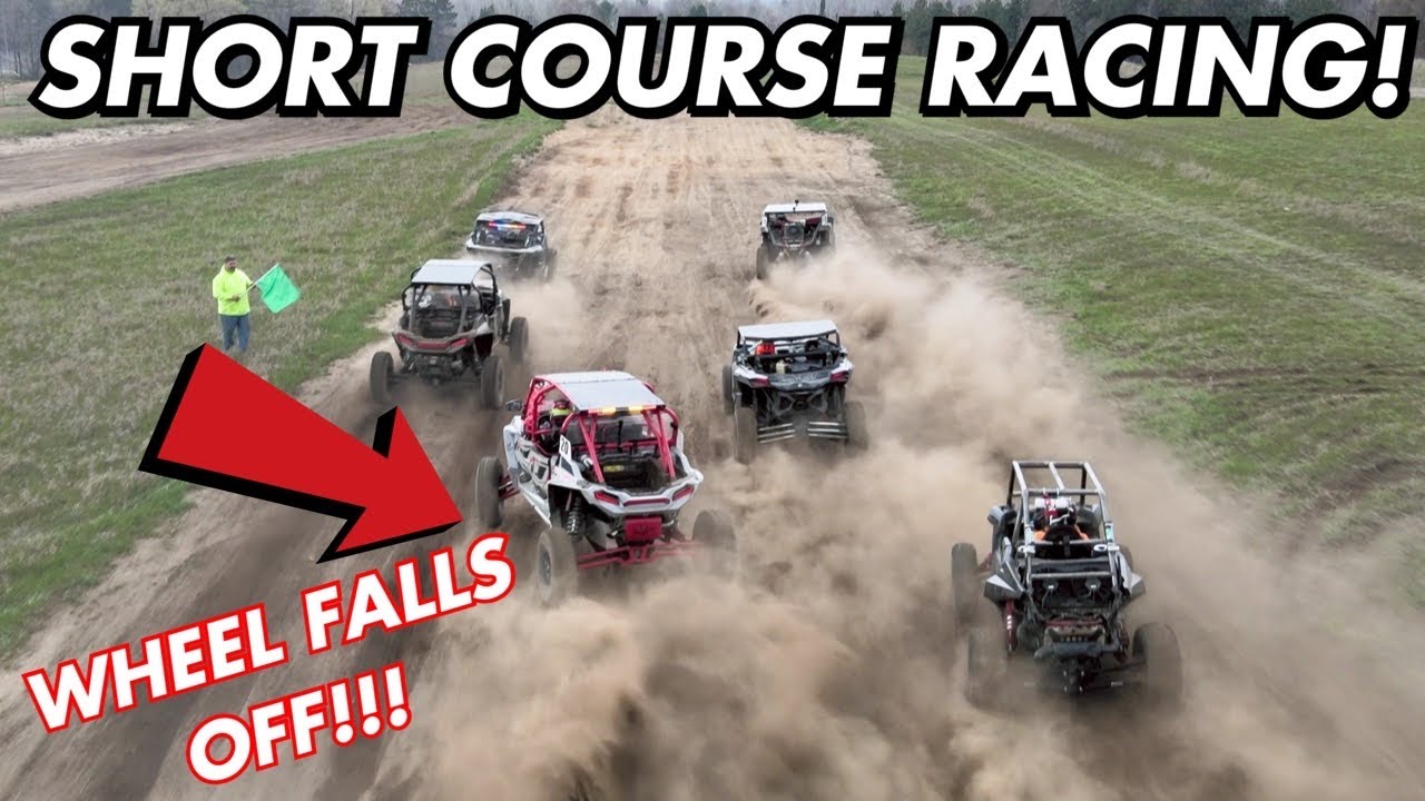SxS Short Course Racing! Multiple Tip Overs, Tires Fly Off, BREAKDOWNS ...