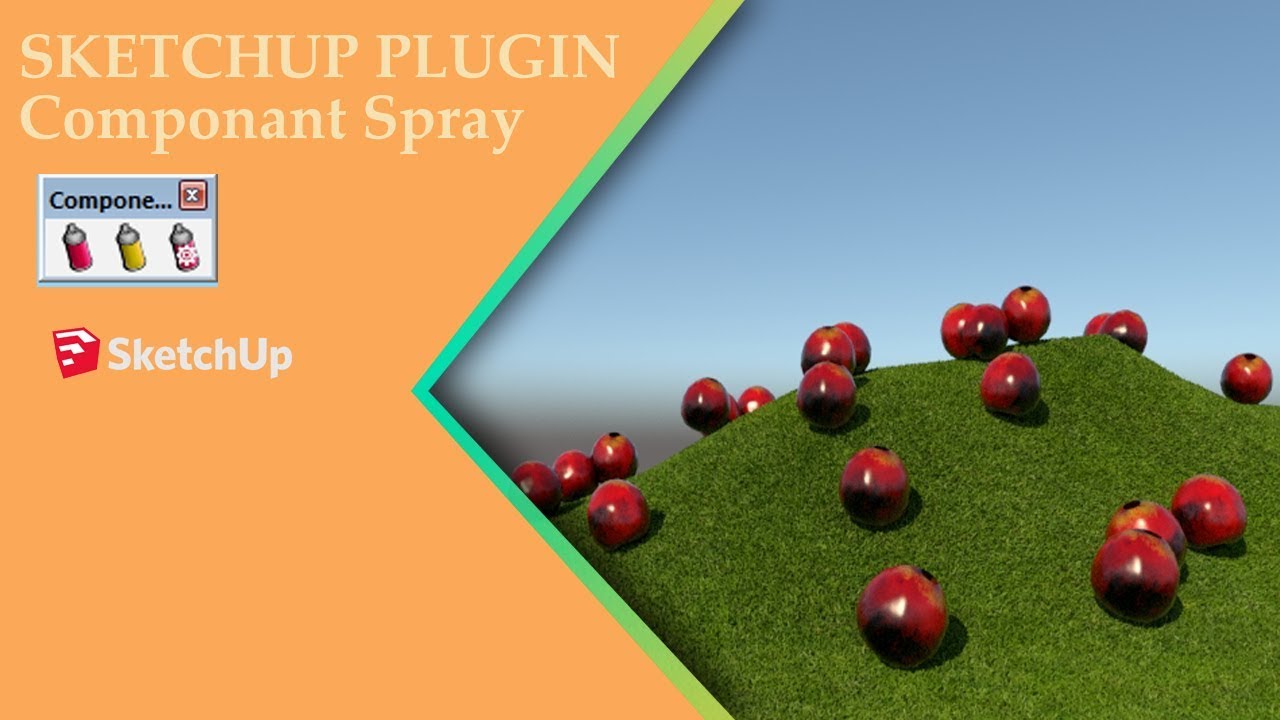 Sketcup Plugin Component spray - YouTube