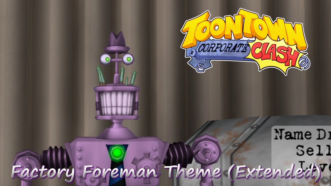 Factory Foreman Boss Theme (Extended) - Toontown Corporate Clash - YouTube